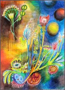 Find Your Hidden Inspiration for Drawing Details - Peony and Parakeet