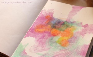 Avoid Stiffness with Blurry Coloring, Coloring Art Journal Pages