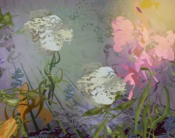 Motion Art - Ornamental Land - Peony and Parakeet